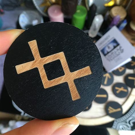 Buy OKDOKEY Wood Viking Runes Set Engraved Gypsy Symbol For Meditation