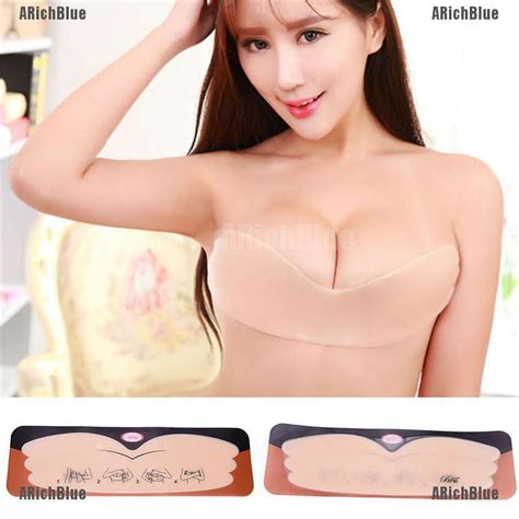 ARichBlue Strapless Silicone Push Up Backless Self Adhesive Gel Magic