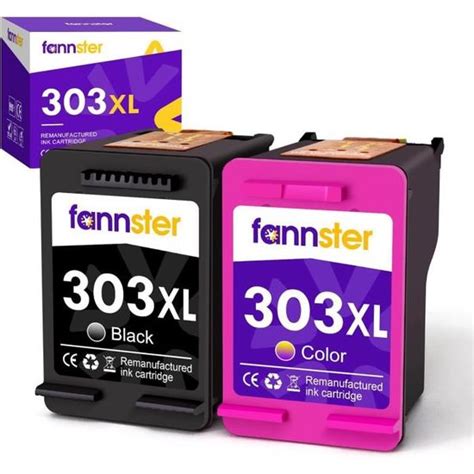 303XL Noir et Trichromie Cartouches d encre reconditionnées pour HP 303