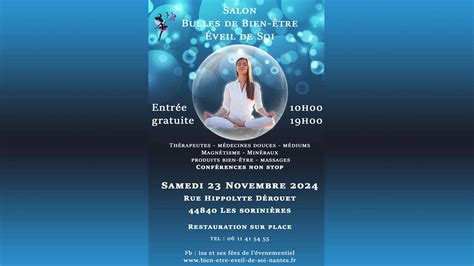Salon bulles de bien être éveil de soi Les sorinières Novembre 2024