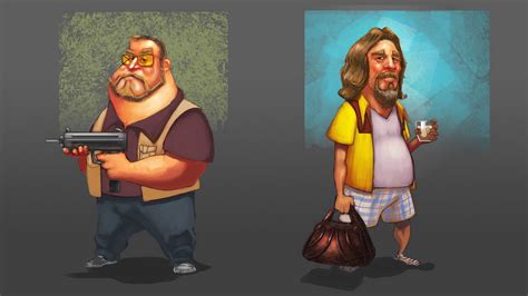 Illustration Movies Cartoon The Big Lebowski Comics Brand The
