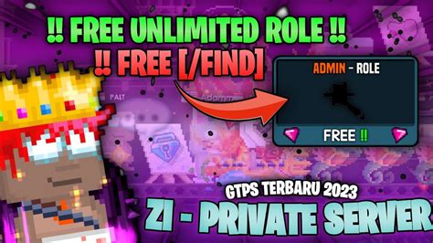 FREE ROLE UNLI BISA FIND GROWTOPIA PRIVATE SERVER 2023 TERBARU