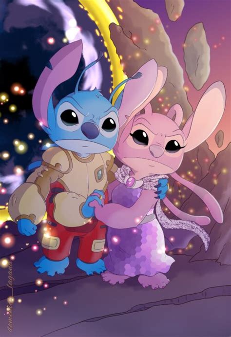 Stitch And Angel Wallpaper EnWallpaper