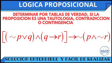 TABLAS DE VERDAD Ejercicios Resueltos YouTube