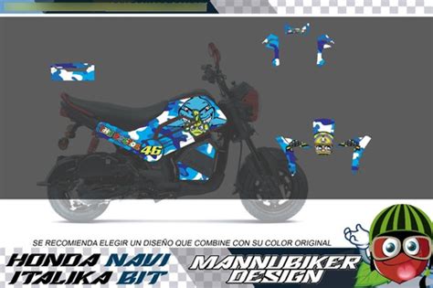 Honda Navi Italika Bit Graficos Calcas Vinil Laminado Glossy Meses