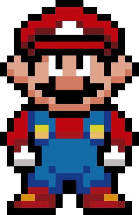 Mario Bros 8bit PNG Patrón de píxeles Pixeles Dibujos de mario