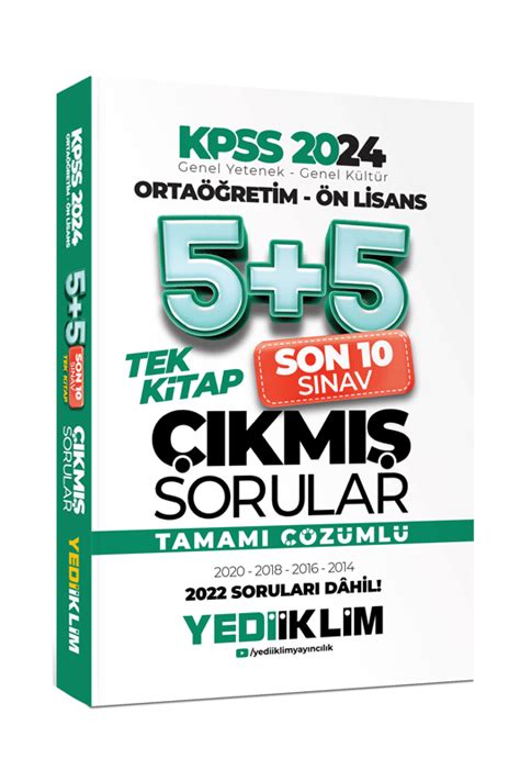 Yediiklim Yay Nlar Kpss Orta Retim N Lisans Genel Yetenek