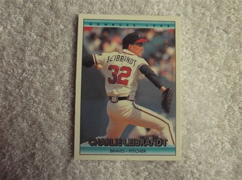 Donruss Mlb Charlie Leibrandt Atlanta Braves Trading Card