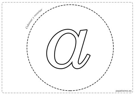 Vocales para imprimir y colorear mayúsculas y minúsculas Papelisimo