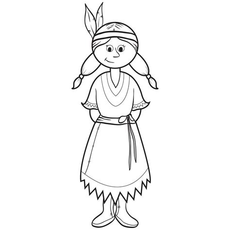 Desenho de Roupa indígena para colorir Tudodesenhos