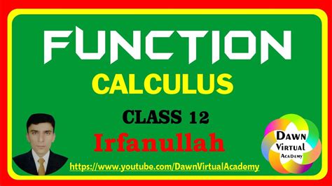 function domain and range calculus for class 12 dawn virtual academy youtube