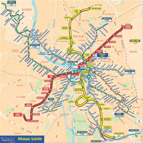 Mapa Del Metro De Toulouse Para Descarga Mapa Detallado Para Imprimir