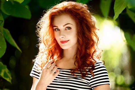 Face Women Outdoors Women Redhead Model Portrait Depth Of Field