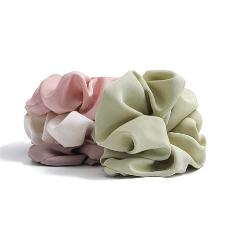 Amazon Jumbo Silk Stain Scrunchies For Women Oversize Soft