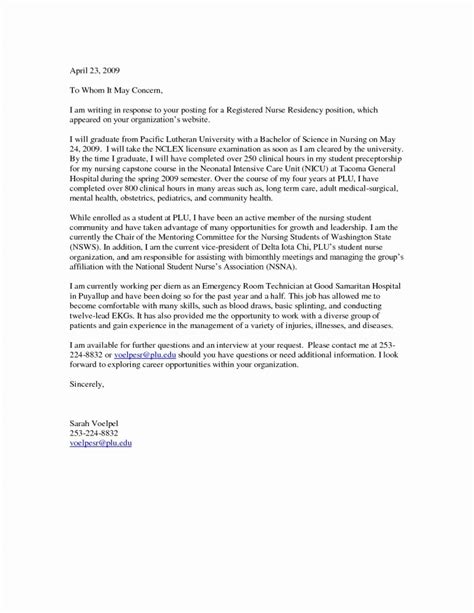 Cover Letter For Nurse Practitioner New Graduate Nurse Practitioner