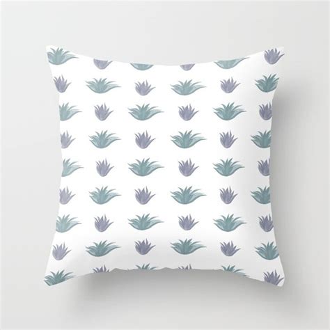 Agave Pattern Throw Pillow By Foxgloveandivy Worldwide Shipping
