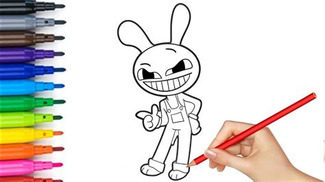 How To Draw Jax Easy The Amazing Digital Circus Jax Drawing Step By