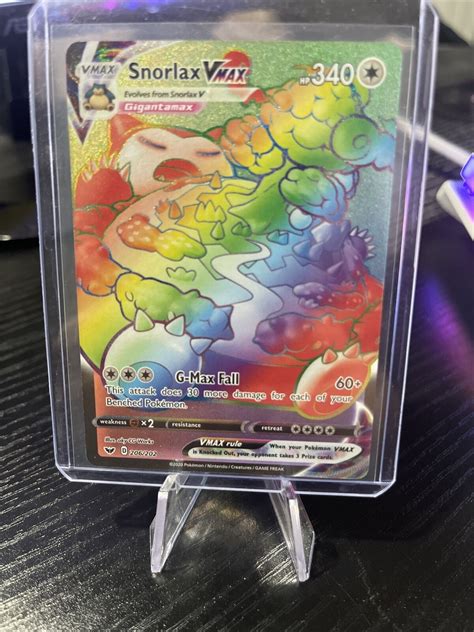 Mavin Pokemon Swsh Snorlax Vmax Rainbow Rare