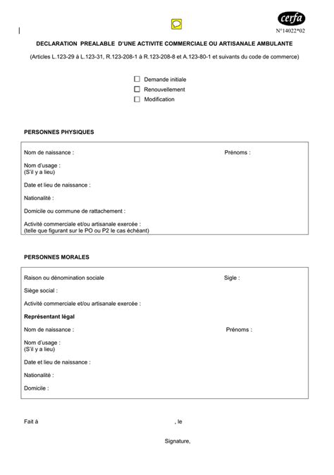 Cerfa N14022 02 Formulaires Modernisation Gouv Fr