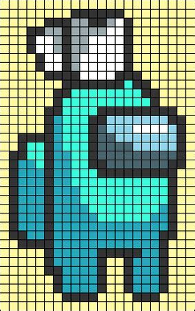 22 idées de Among us pixel en 2021 dessin pixel pixel art coloriage