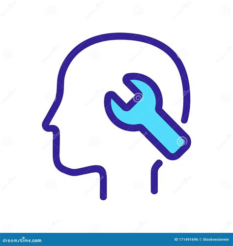 Technical Mindset Icon Vector Isolated Contour Symbol Illustration