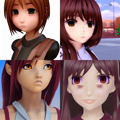 Krea Generic Vtuber Avatar Close Up Brown Hair D Rendering