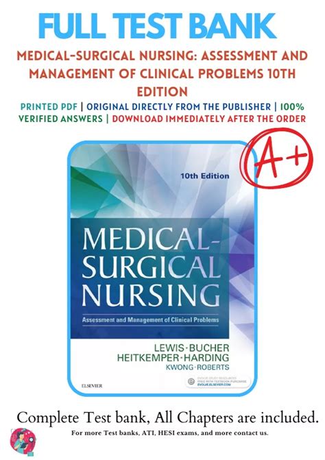 Test Bank For Lewis Medical Surgical Nursing 10th Edition Lewis 2017