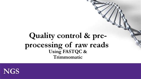 rna seq course quality control and preprocessing of raw reads youtube
