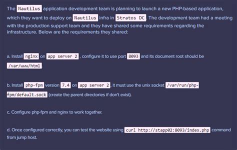 configure nginx php fpm using unix sock still issue kodekloud engineer kodekloud