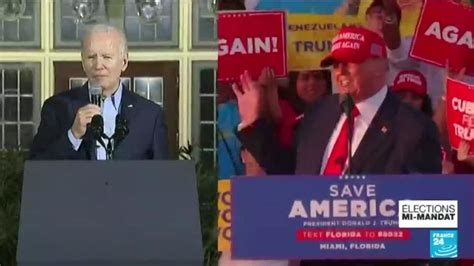 Midterms aux Etats Unis duel à distance entre Joe Biden et Donald
