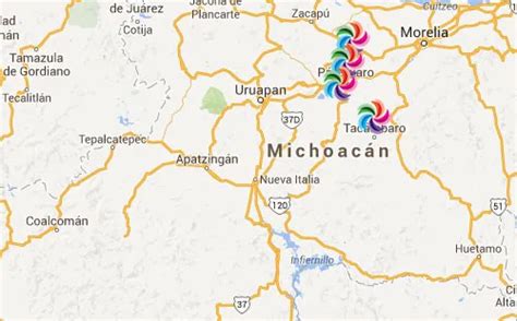 Mapa De Pueblos M Gicos En Michoacan Pueblos Magicos De Mexico