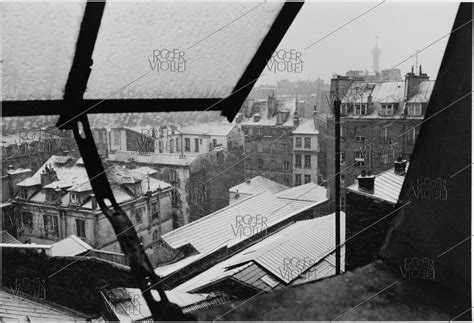 Paris Sous La Neige Vue Sur Les Toits Du Quartier De La