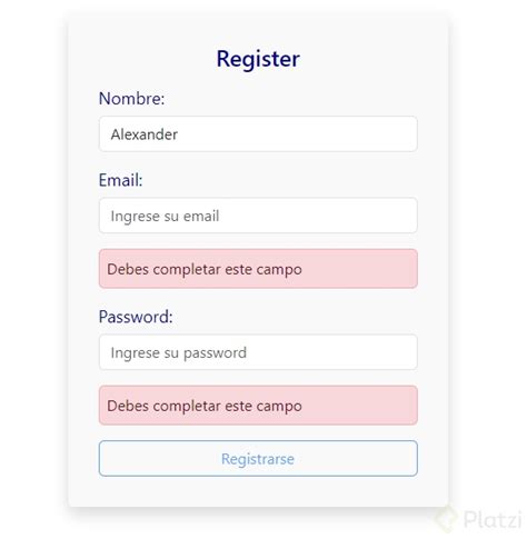Cómo crear un formulario en Angular Platzi