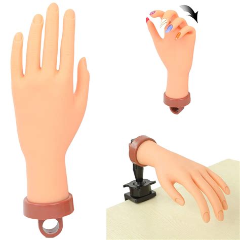 Nail Practice Hand For Acrylic Nails Flexible Mannequin Hand For