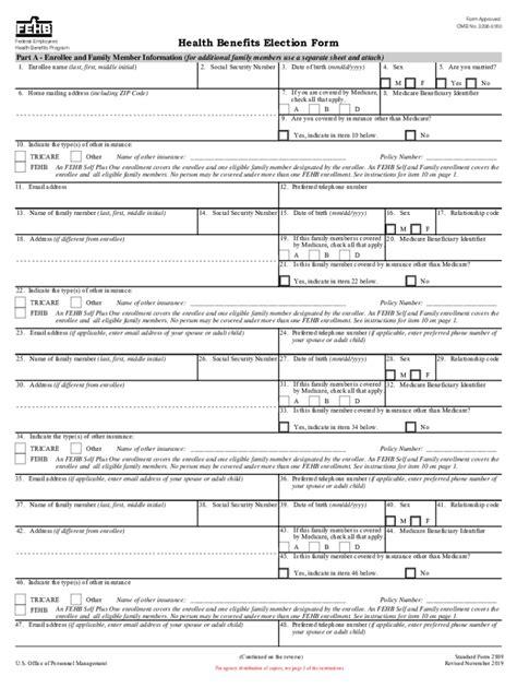 OPM SF 2809 2019 2021 Fill And Sign Printable Template Online US