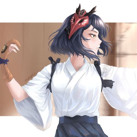 Kujou Sara Fanart Genshin Impact In 2022 Fan Art Impact Anime Images