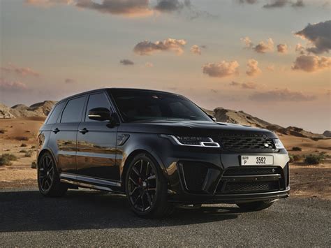 Range Rover Svr Black Edition Rental In Dubai Drivar Luxury Car Rental