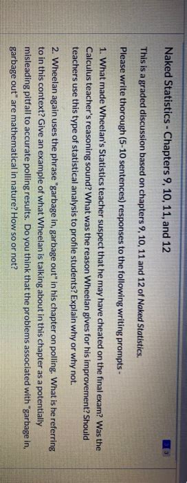 Naked Statistics Chapters 9 10 11 And 12 3 This Chegg