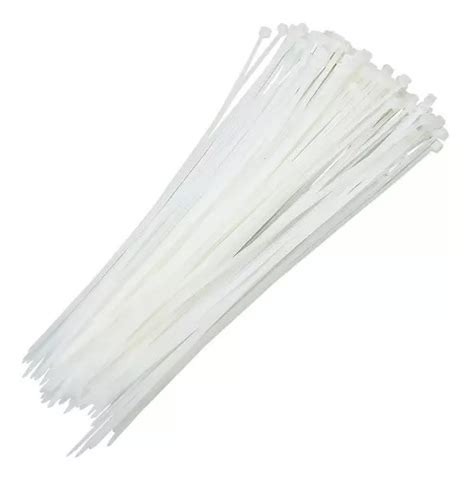 Cinta Plástica Abraçadeira Nylon Enforca Gato 2 5x200mm 100u Cor Branco