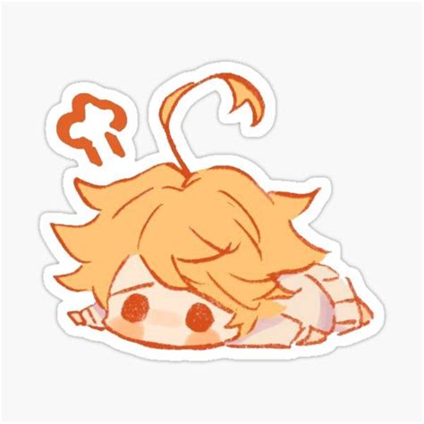 Baby Emma Fanart The Promised Neverland Sticker By Anna Blonwell