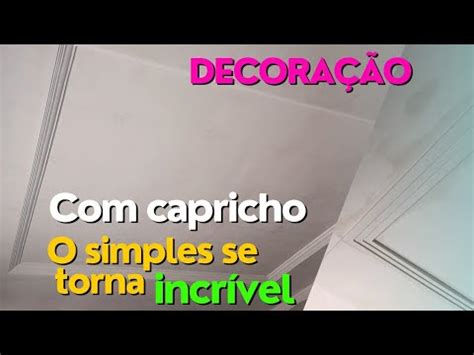 DECORAÇÃO em gesso COMO E FÁCIL fazer sanca fecha e roda teto YouTube