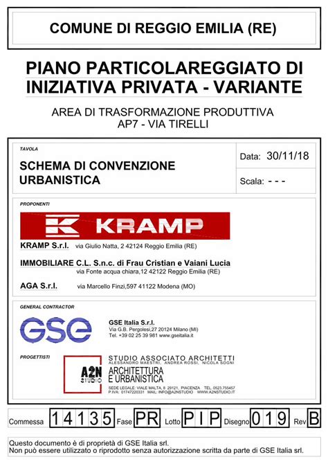 PDF SCHEMA DI CONVENZIONE URBANISTICA 19 Schema Di Convenzione