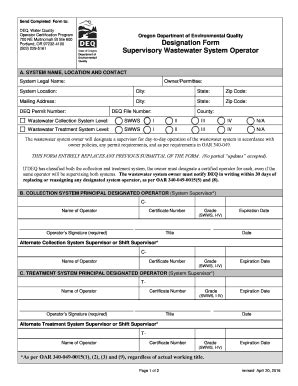 Fillable Online DEQ Water Quality Fax Email Print PdfFiller