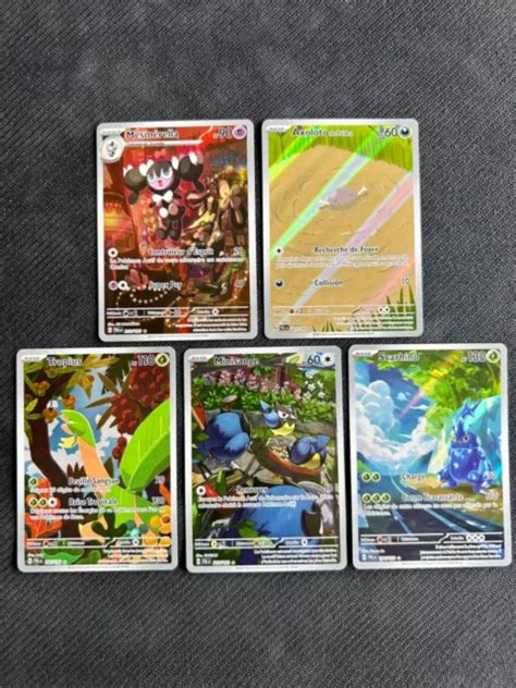 CARTE POKÉMON LOT de 5 AR Full Art EV02 Evolution à Paldea NEUF FR