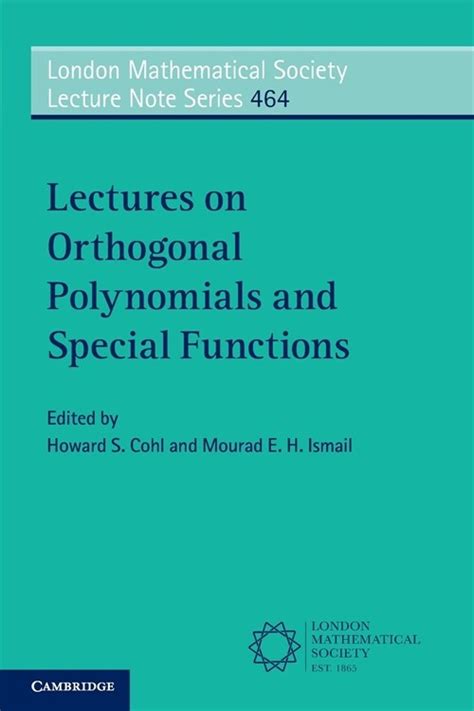 알라딘 lectures on orthogonal polynomials and special functions paperback