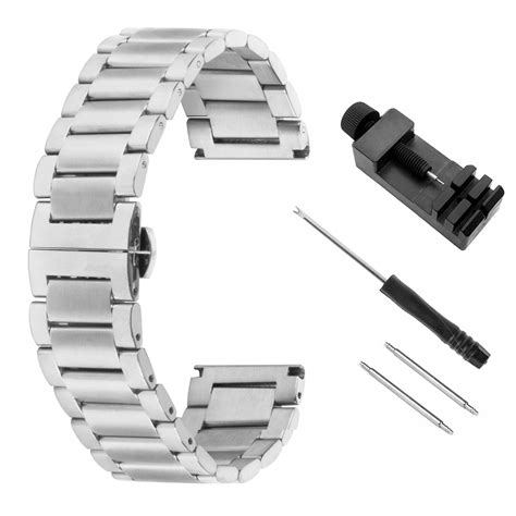 BRANSOLETA DO ZEGARKA 24MM SREBRNA PREMIUM 14322746950 Allegro Pl