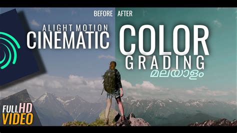 Alight Motion Cinematic Color Grading Orange Teal Video Editing