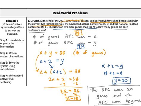 Substitution Word Problems Math Algebra ShowMe
