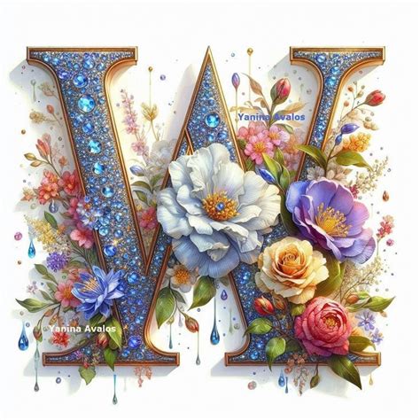Pin De Sidney Ann S Alphabet Em MIXED FLOWER Em 2024 Letras