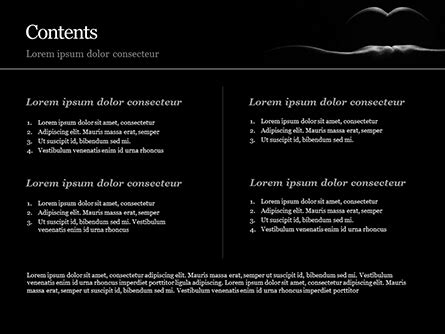Sexy Naked Female Presentation Template For Powerpoint And Keynote